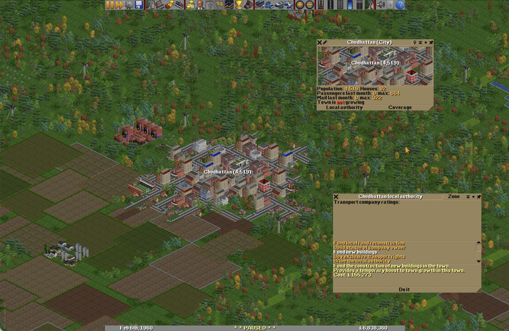 How do I grow a town in OpenTTD? - StrateGGames