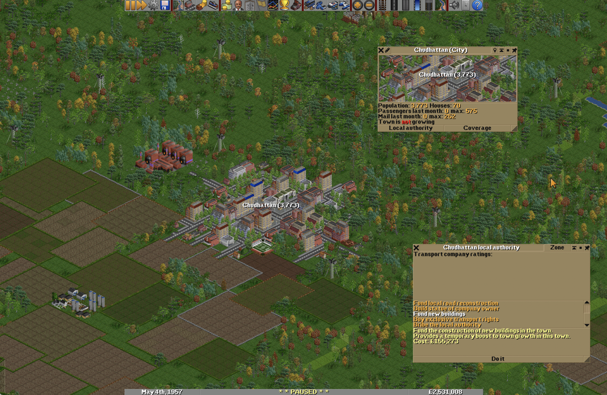 How do I grow a town in OpenTTD? - StrateGGames
