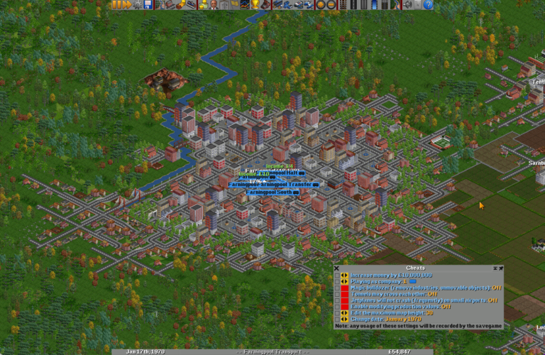 How cheat in OpenTTD? - StrateGGames