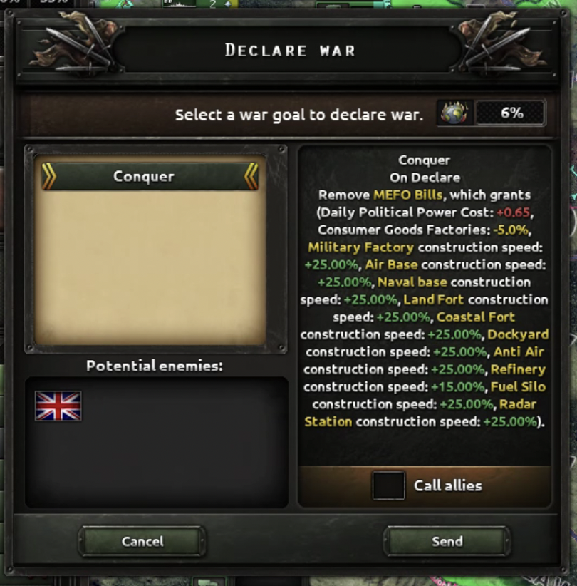 Starting wars in Hearts of Iron IV - StrateGGames