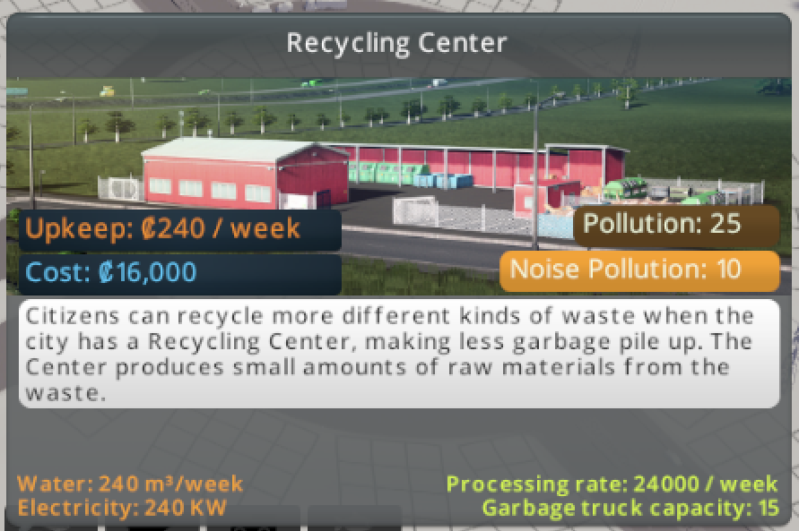 Garbage disposal in Cities Skylines - StrateGGames