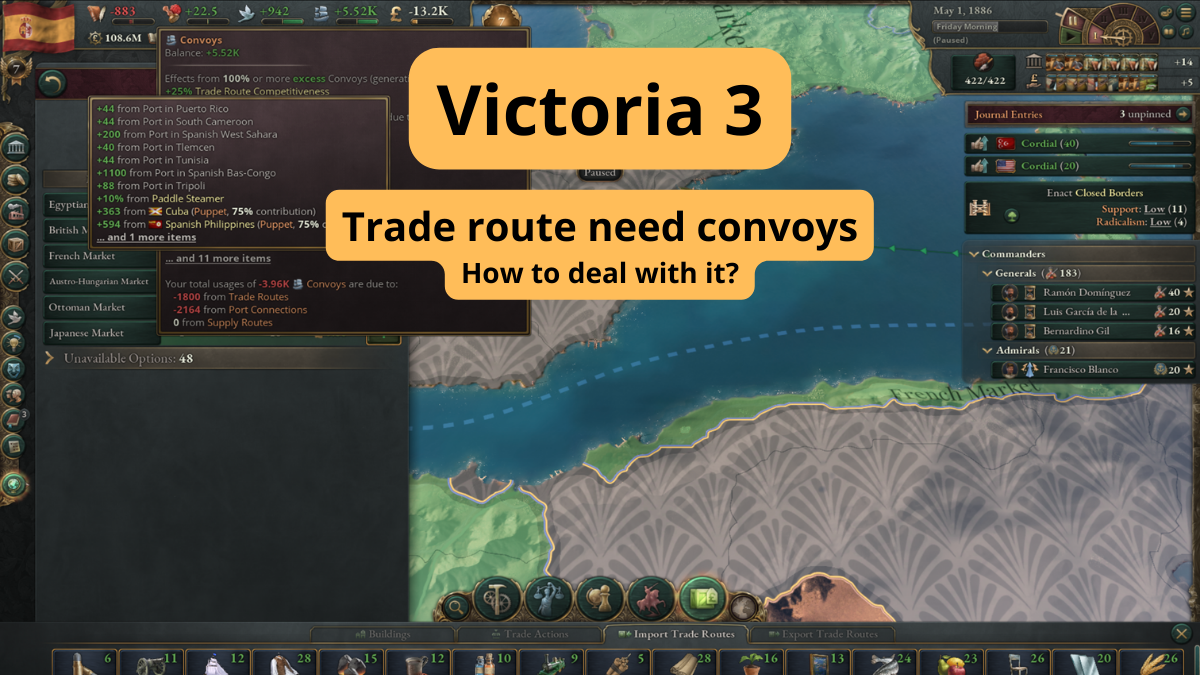 Solving trade routes need convoys in Victoria 3 - StrateGGames