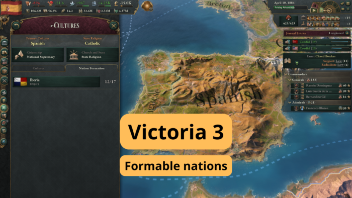 All formable nations in Victoria 3 - StrateGGames