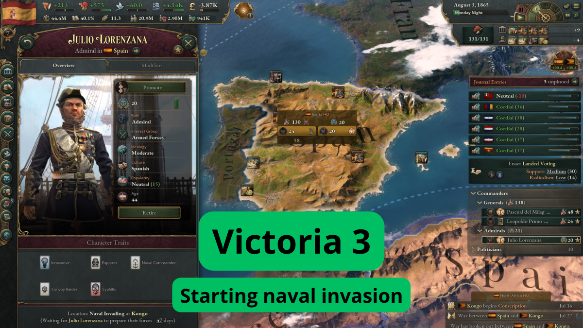 Naval invasion in Victoria 3 - StrateGGames
