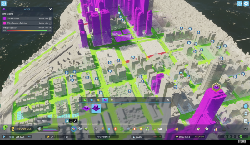 What are purple zones in Cities Skylines 2? - StrateGGames