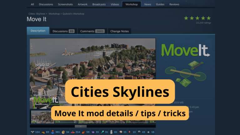 Move it mod for Cities Skylines details - StrateGGames